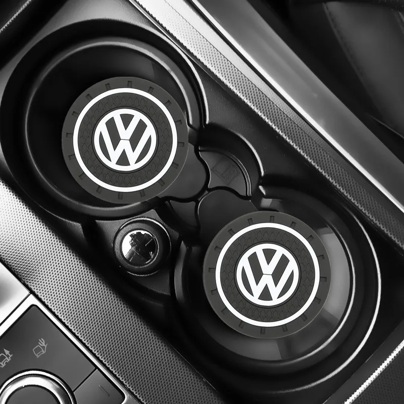 2PCS-Car-Water-Cup-Bottle-Holder-Anti-slip-Pad-Mat-Silica-Gel-for-VW ...