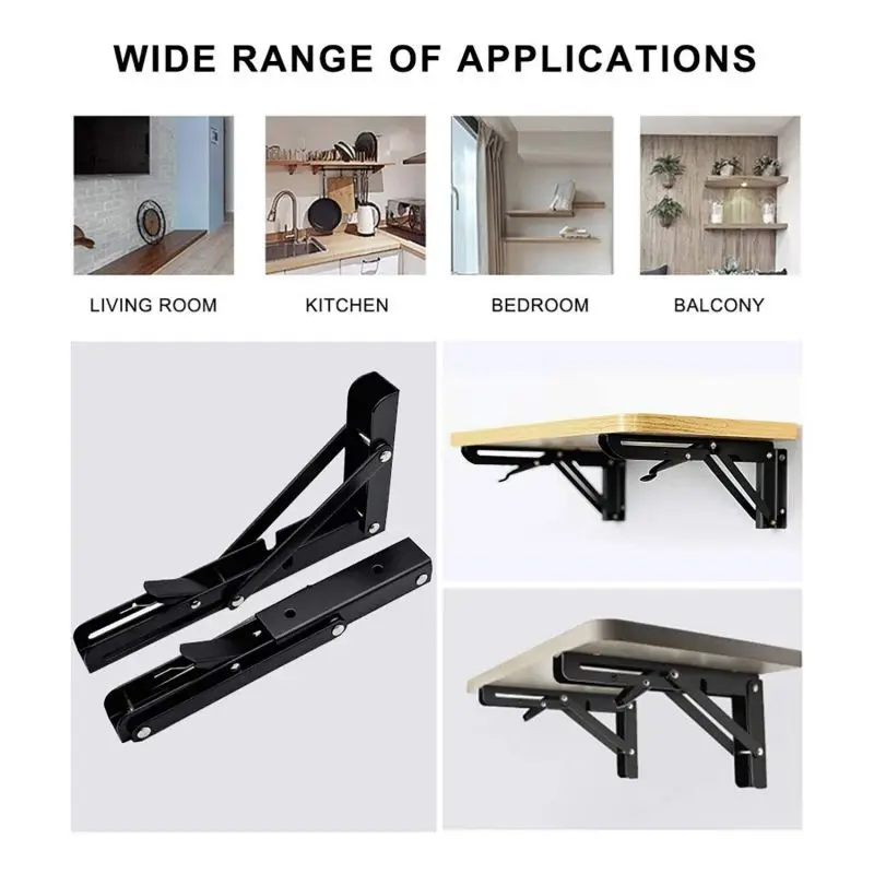 Diy-Wall-Mounted-Folding-Bracket-Adjustable-Wall-Mounted-Durable ...