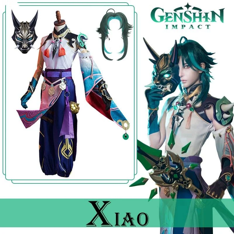 Game Genshin Impact Xiao Cosplay Costumes Anime Figure Halloween ...