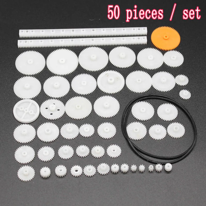 50PCS-set-styles-Plastic-All-Module-05-Robot-Parts-Reduction-Gear-Bag ...