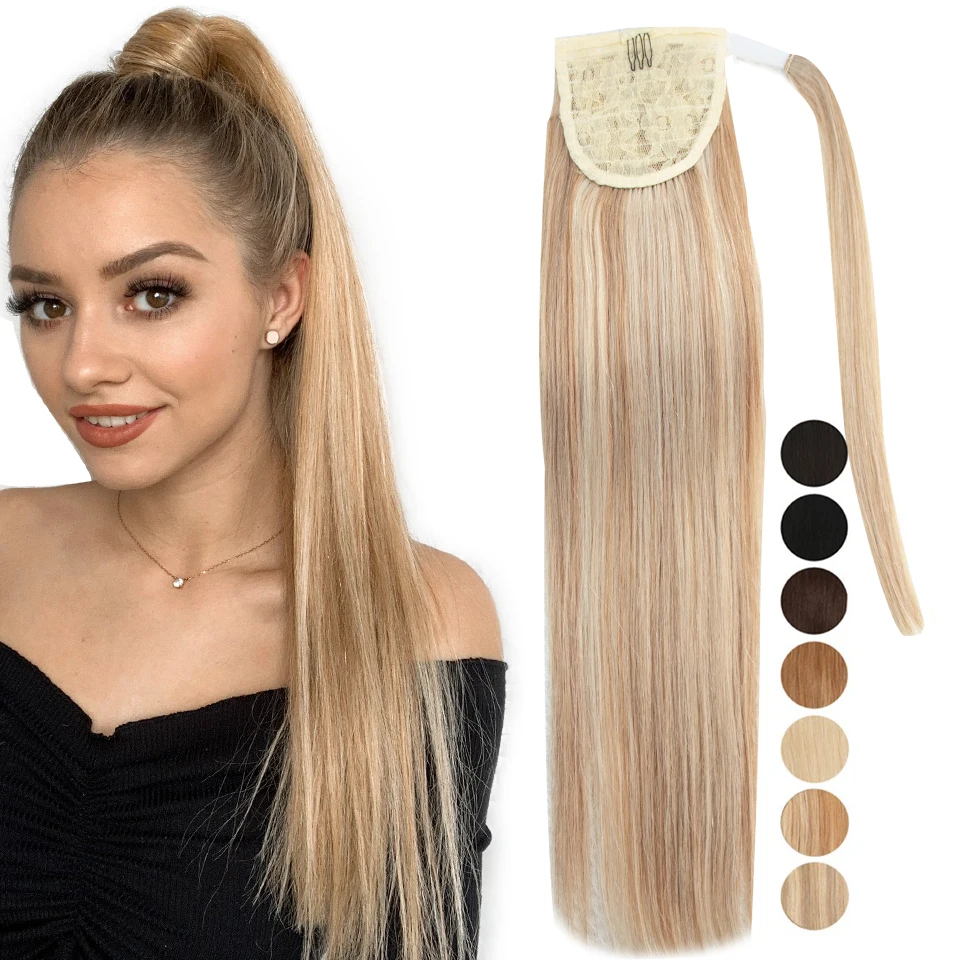 MRSHAIR-Real-Natural-Hair-Ponytail-Human-Hair-Extensions-Remy-Hair-Clip ...