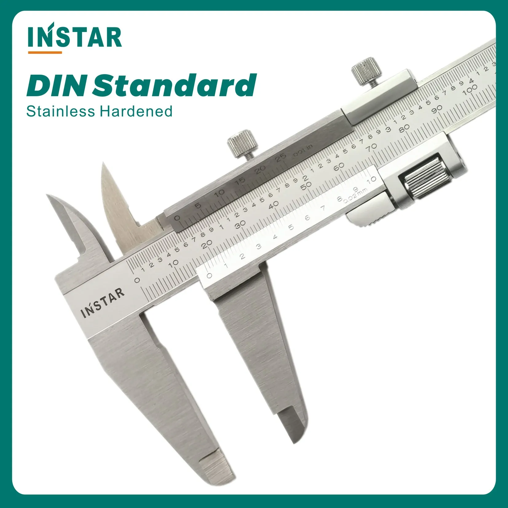 INSTAR Vernier Caliper Mono-Block Stainless Steel 150mm/6" DIN Standard ...