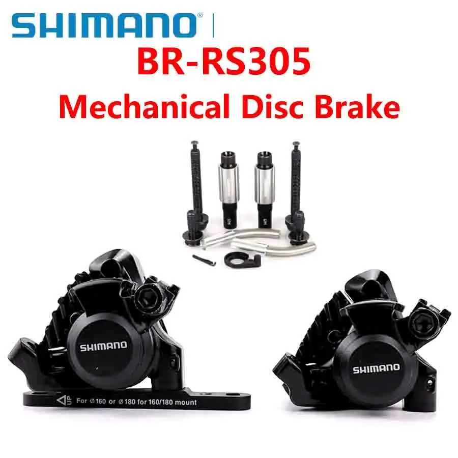 Shimano-BR-RS305-Mechanical-Disc-Brake-Caliper-Flat-Mount-Caliper-Road ...