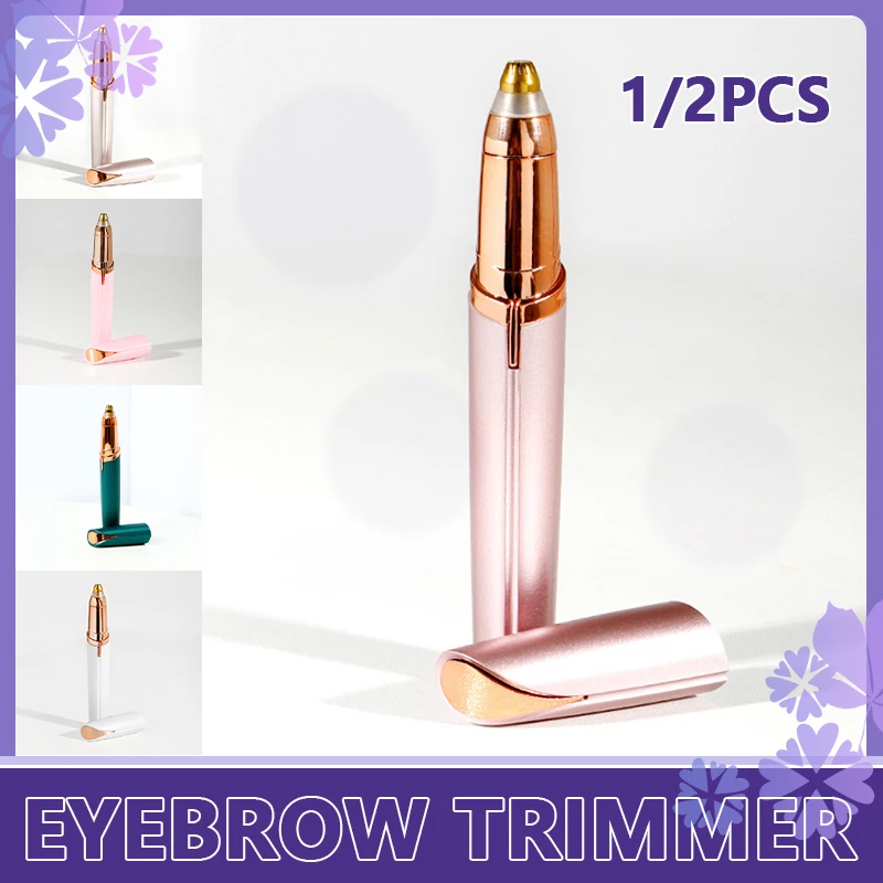 1-2Pcs-Electric-Eyebrow-Trimmer-Security-Hair-Removal-Eye-Brow-Epilator ...