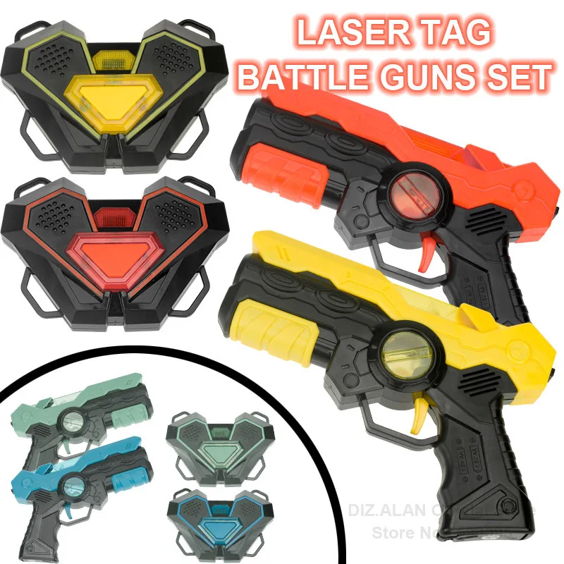 Laser Tag Battle Gun Kit Electric Infrared Toy Guns Weapon Kids Laser ...