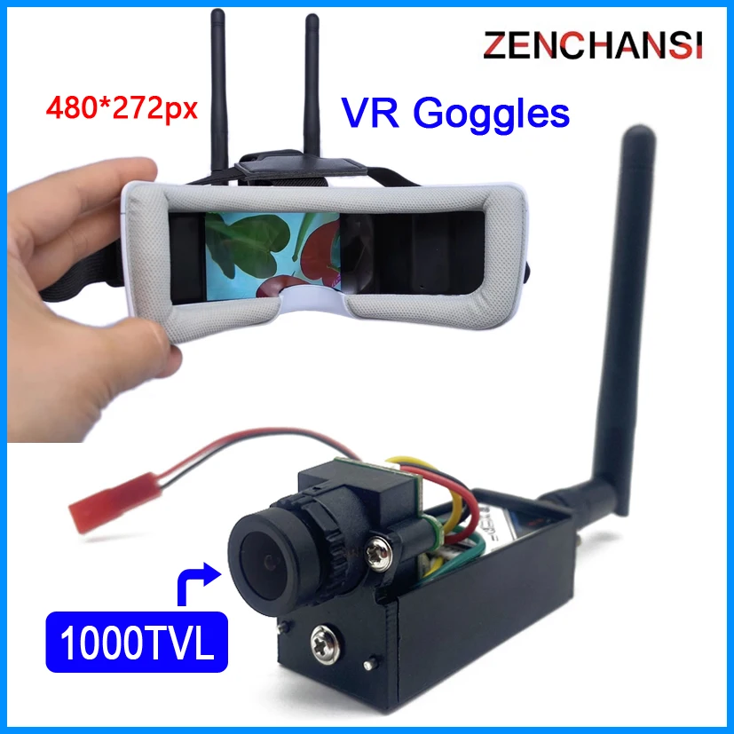 Ready-to-use-5-8G-48CH-FPV-VR-Goggles-Monitor-480p-with-1000mW-VTX ...