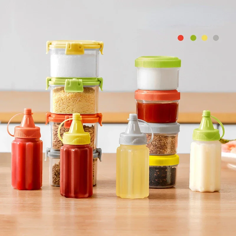 4Pcs-Mini-Plastic-Sauce-Squeeze-Bottle-Seasoning-Box-Salad-Dressing ...