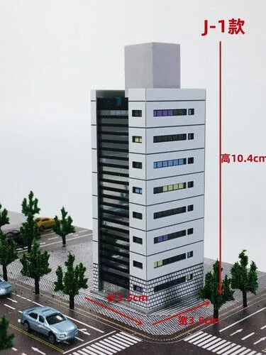 ABS Plastic Buildings 1/300 Scale Micro City Architecture Model For ...