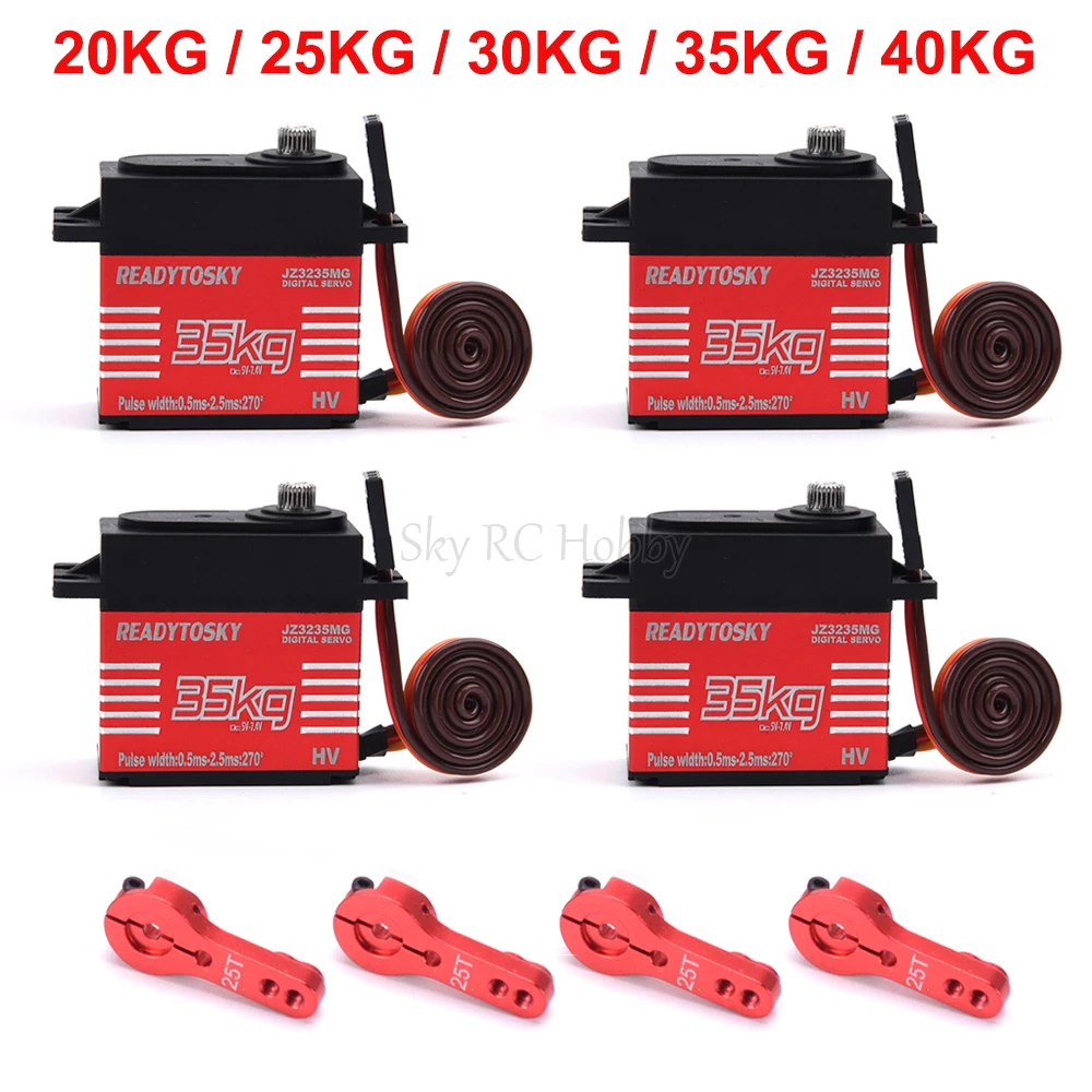 Waterproof-20KG-25KG-30kg-35kg-40KG-60KG-Servos-180-270-360-Degree ...