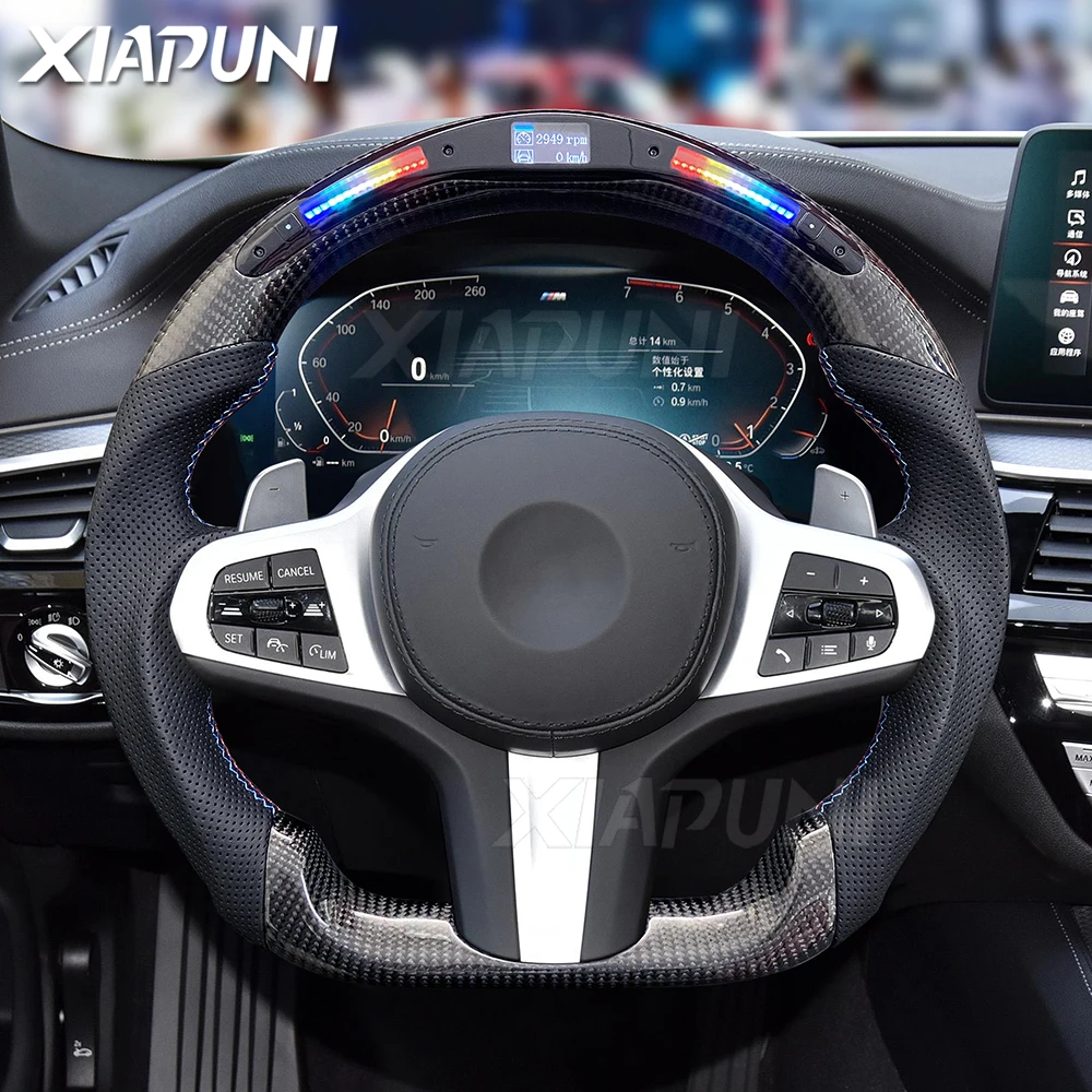 Customized BMW M3 M5 G Series LED Racing Steering Wheel: Premium Carbon ...