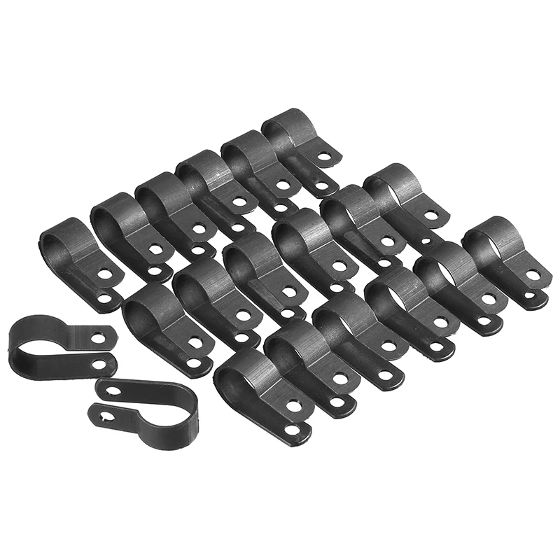 20pcs-R-type-Nylon-Cable-Clamp-Wire-Fixing-Clip-Cable-Organizer-Cord ...