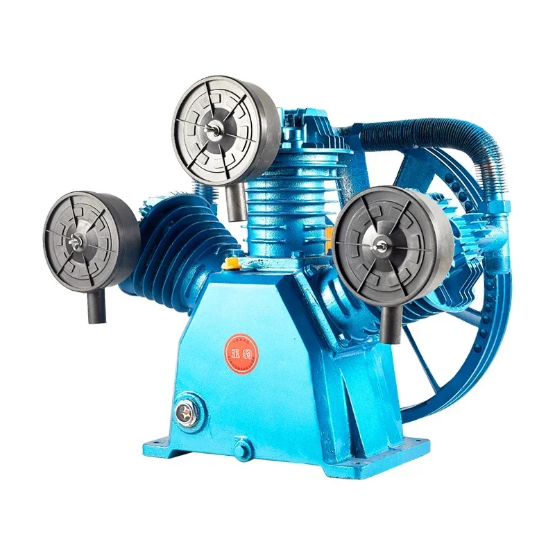 220v New Universal Piston Air Compressor Head Air Pump Pump Head Double ...