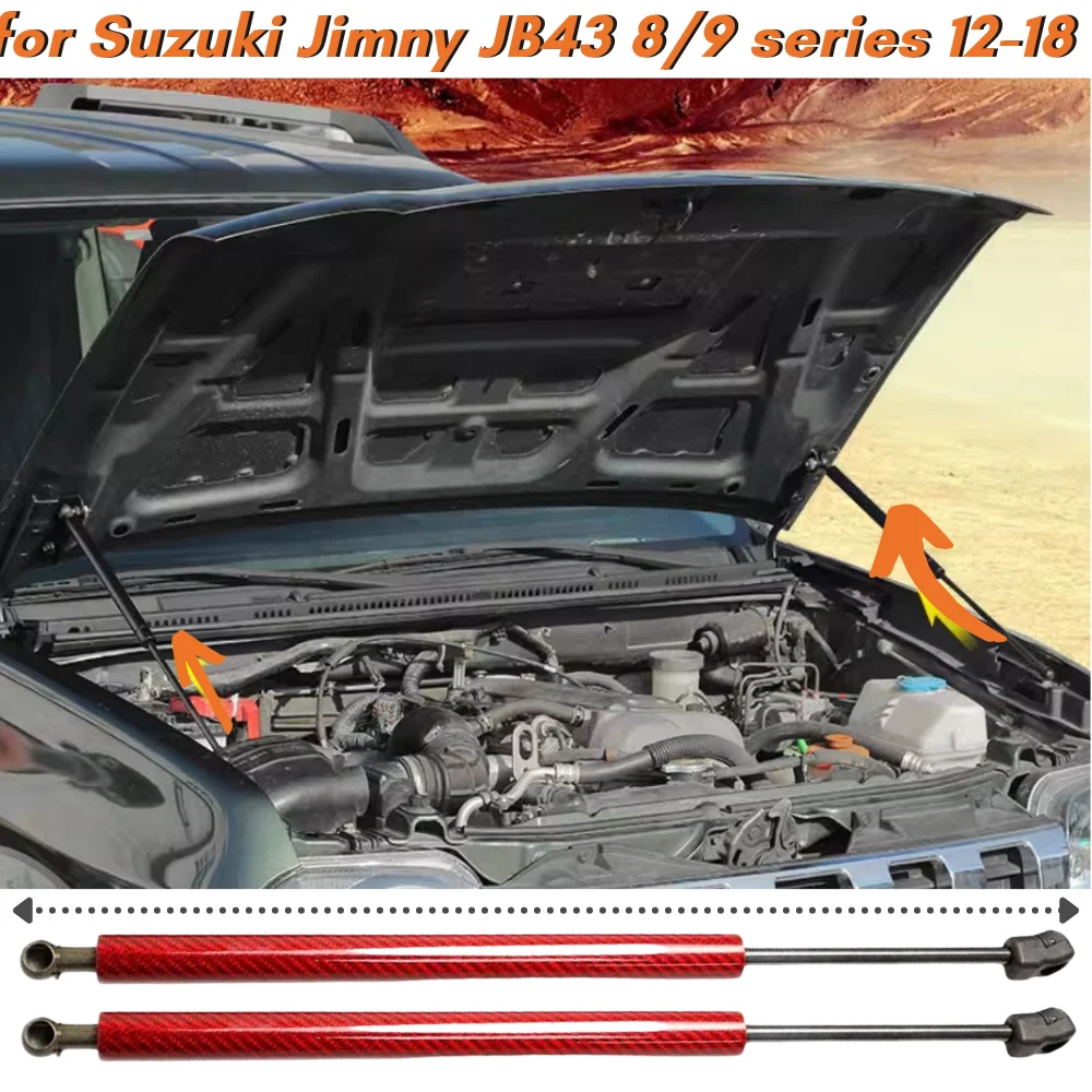 Qty(2) Hood Struts for Suzuki Jimny Sierra JB43 8series/9 series 2012 ...