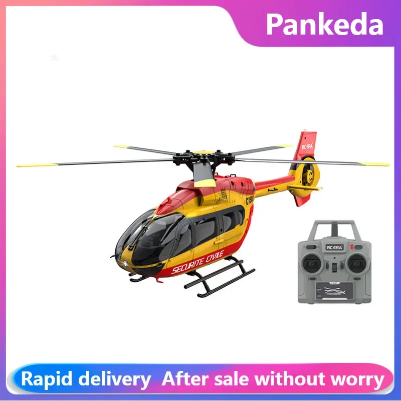 C190 H145 1/30 6ch Single Blade Aileron Free Realistic Helicopter H145 ...