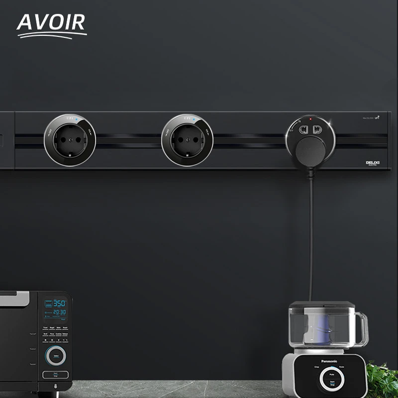 Avoir Wall Track Socket Eu Standard Home Kitchen Office Electric ...