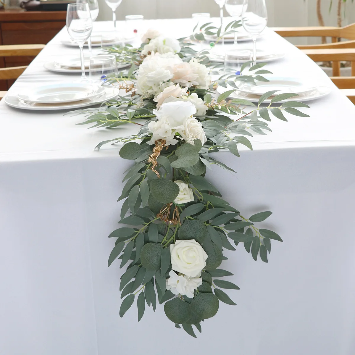 Outdoor Wedding Simulation Table Flower Decoration Birthday Banquet ...