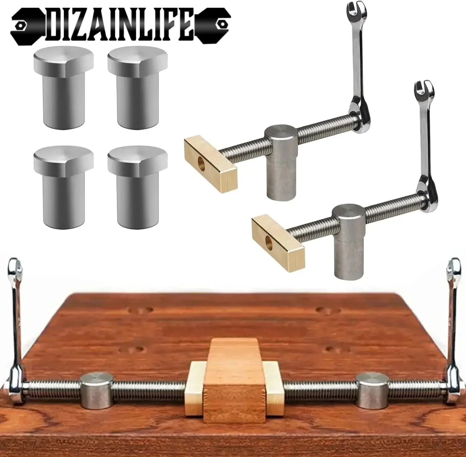 Woodworking-Bench-Dog-Brake-Inserts-Workbench-Fast-Fixed-Clip-Clamp ...