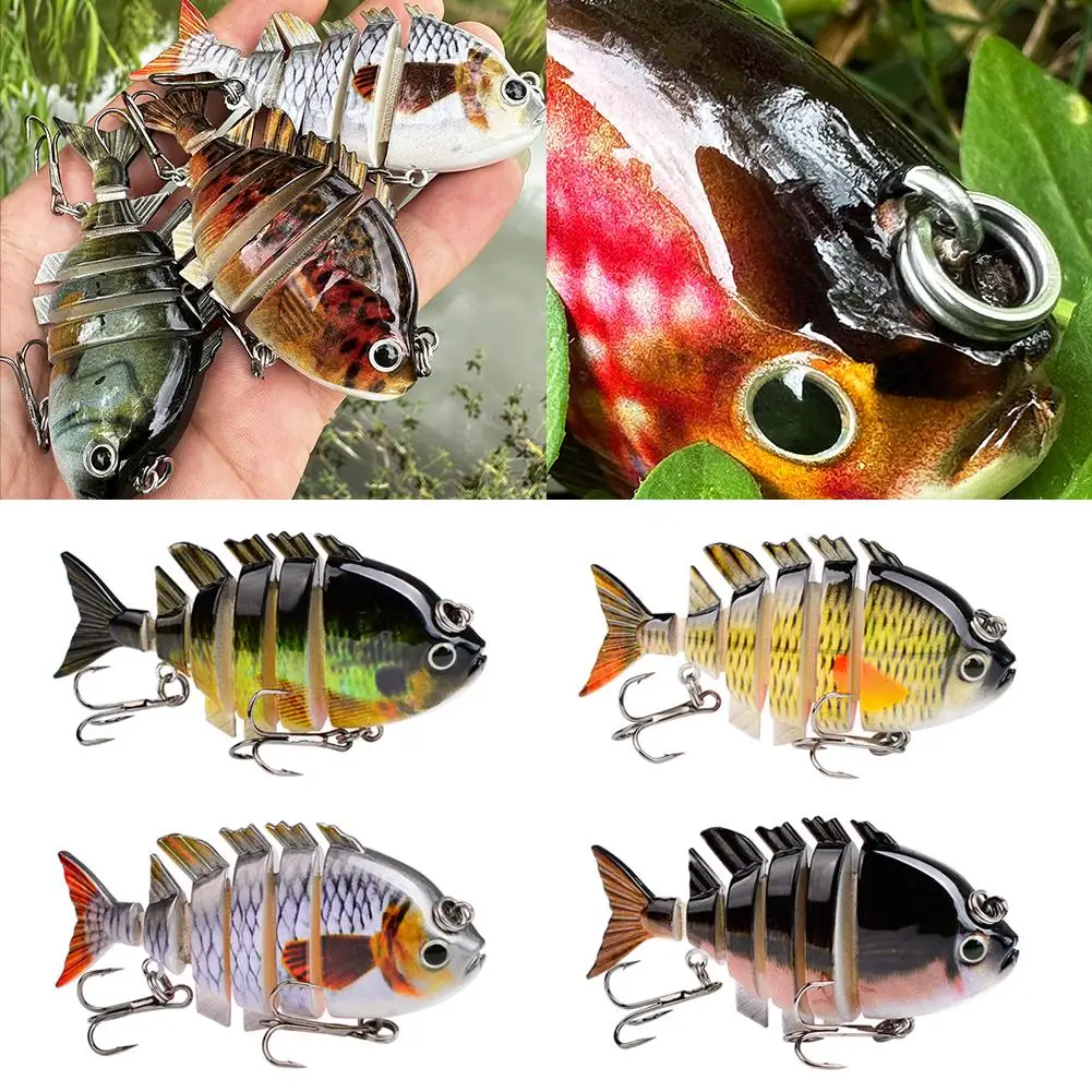 6-section-Multi-section-Bionic-Fish-Lure-8cm16g-Bionic-Plastic-Hard ...