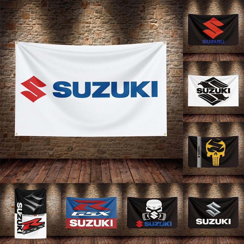 3x5-Ft-Suzuki-Motorcycle-Flag-Polyester-Printed-Motorcycles-Flags-for ...