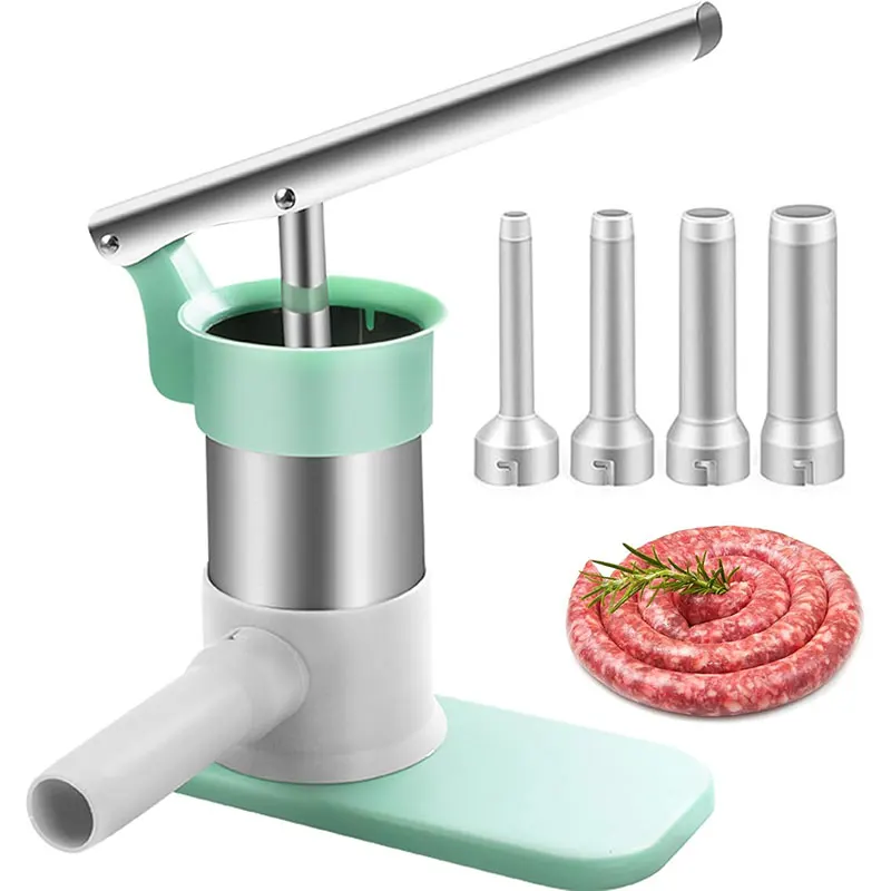 Sausage Stuffer Machine with 4 Stuffing Tubes Meat Stuffer Sausage ...