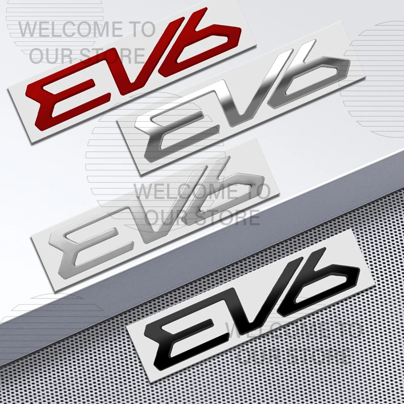 Car Decor Metal For EV6 Kia GT Version Electric SUV Letter Emblem 3D ...