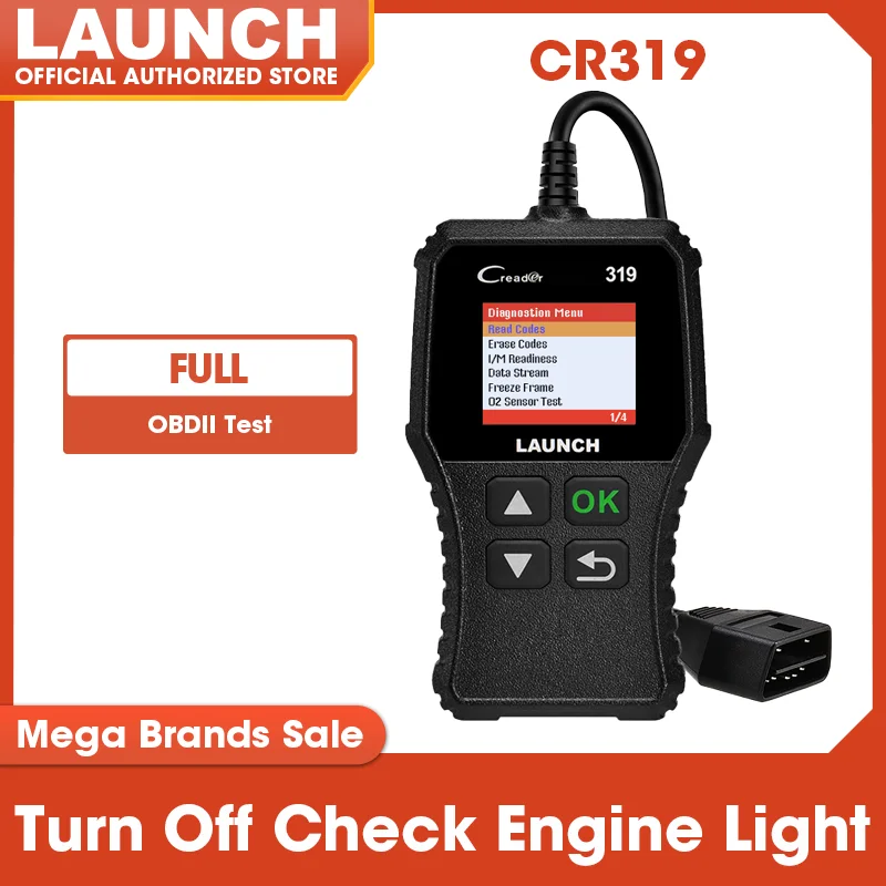Launch X431 Creader 319 Cr319 Auto Code Reader Obd2 Scanner Full Obdii ...