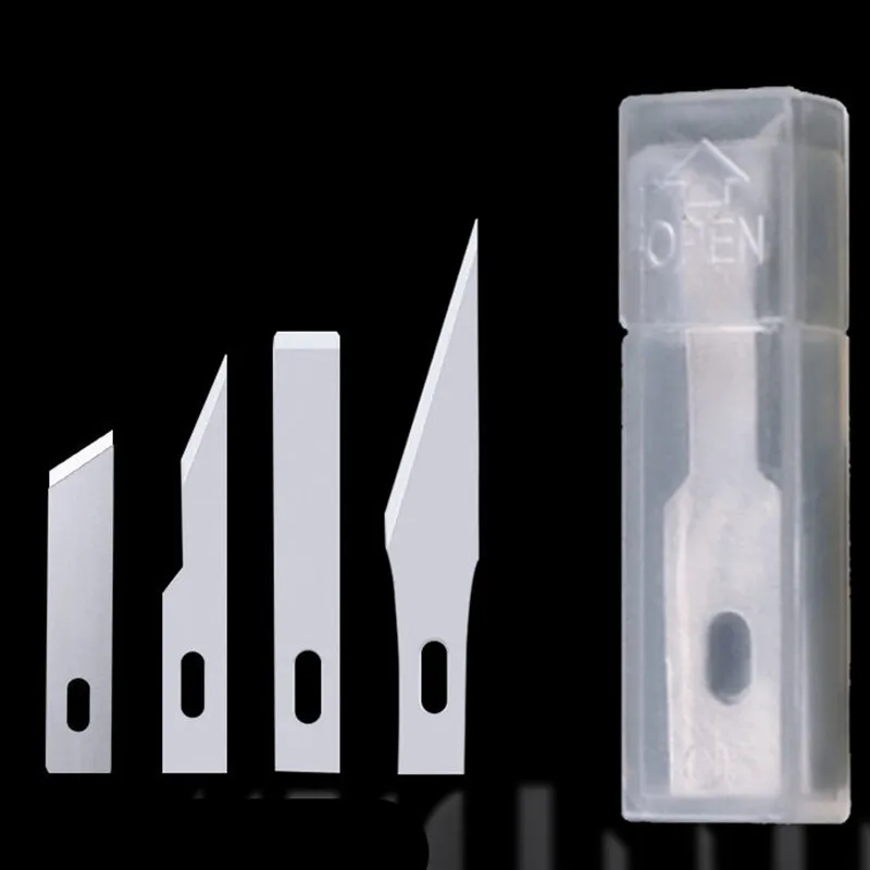 10Pcs-Blades-Stainless-Steel-Engraving-Knife-Blades-Metal-Blade-Wood ...