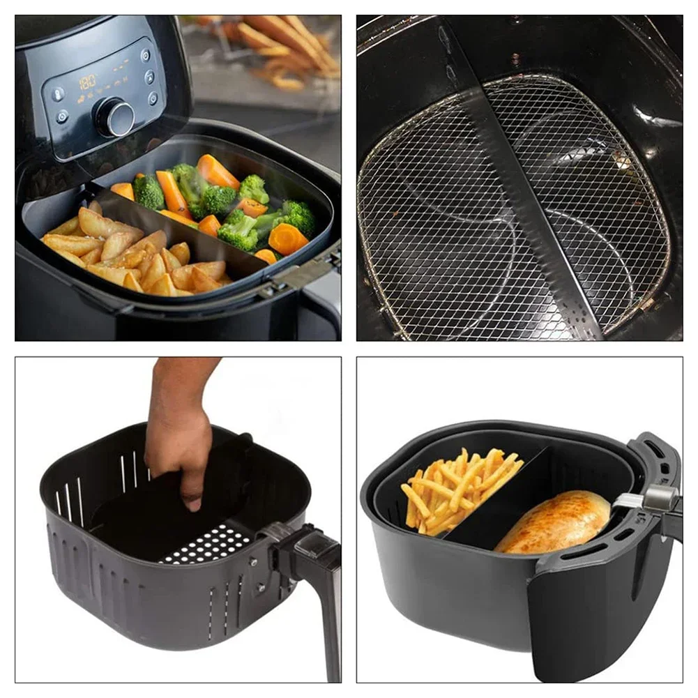 Basket-Air-Fryer-Divider-Airyer-Separator-304-Stainless-Steel-Cooking ...