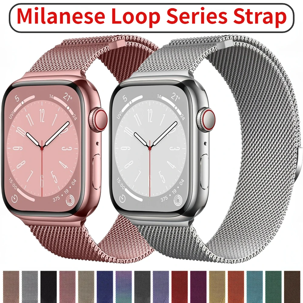 Milanese-Loop-Strap-for-Apple-Watch-Band-44mm-40mm-45mm-46mm-42mm-38mm ...
