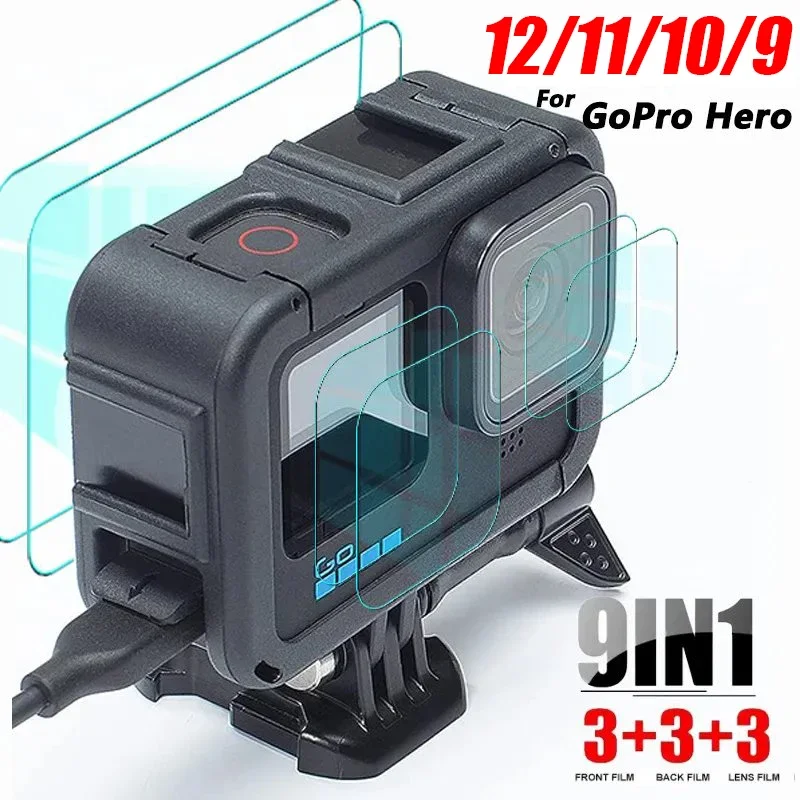 For-GoPro-Hero-12-11-10-9-Ultrathin-HD-Clear-Tempered-Glass-Screen ...