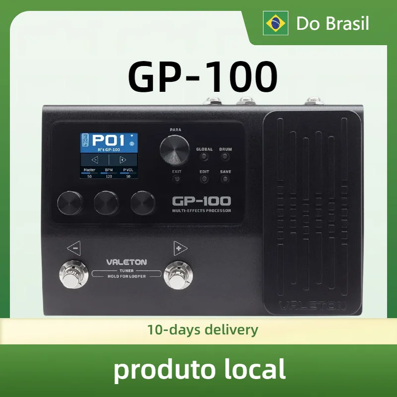 Valeton-GP-100-Guitar-Bass-Multi-Effects-Processor-Pedal-with-EU-plug ...
