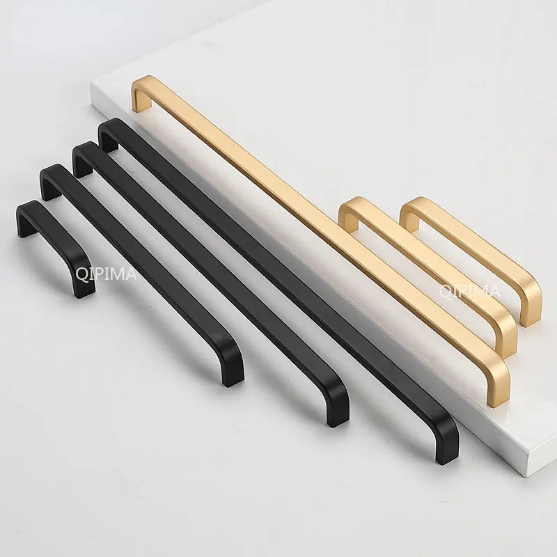 64/96/128/160/192mm Aluminum Space Handles Kitchen Door Cabinet ...