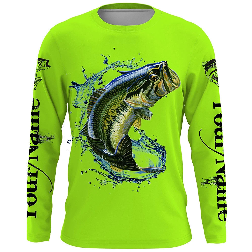 New-men-s-outdoor-fishing-T-shirt-long-sleeved-shirt-oversized-3D-fish ...