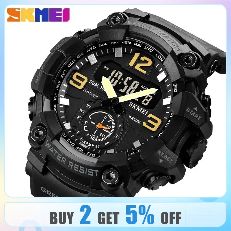 Skmei-Military-Countdown-Led-Light-Display-Digital-Sport-Watch-Mens ...