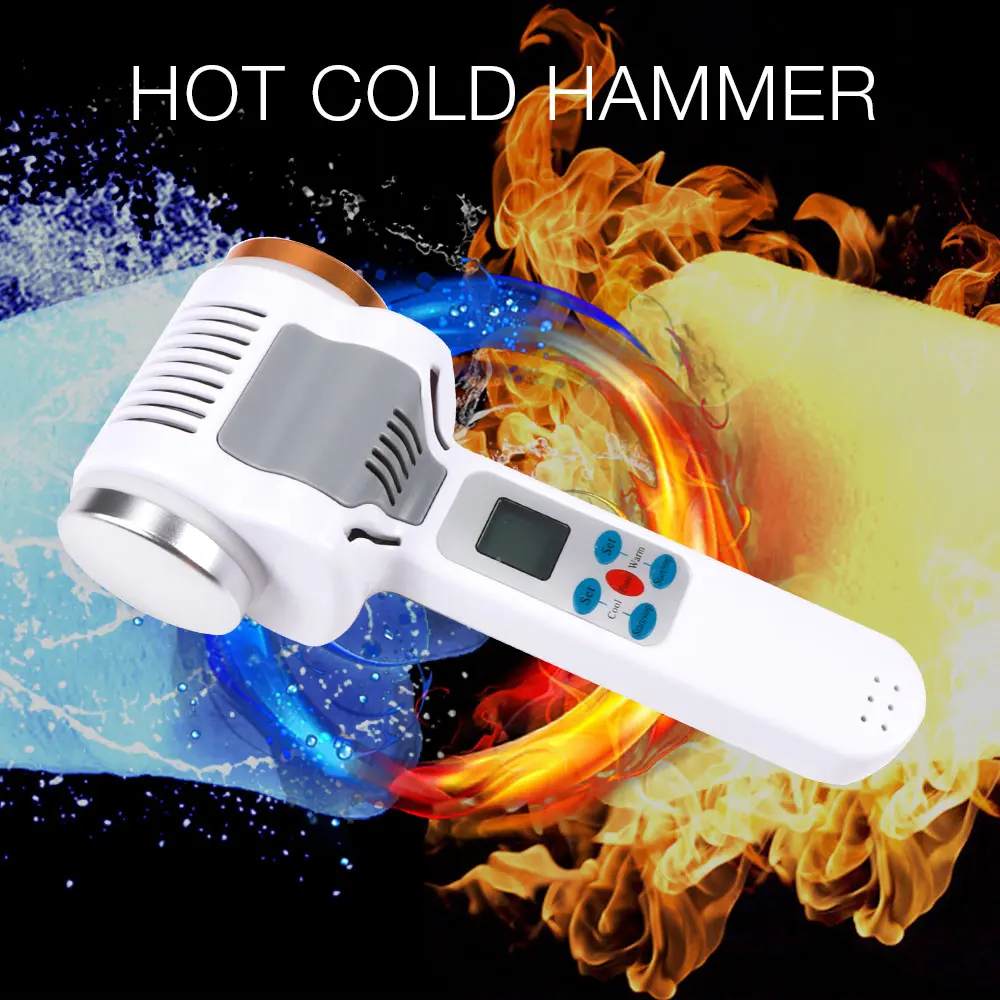 Ultrasound Hot Cold Hammer Cryotherapy Warm Ice Heating Facial Skin ...