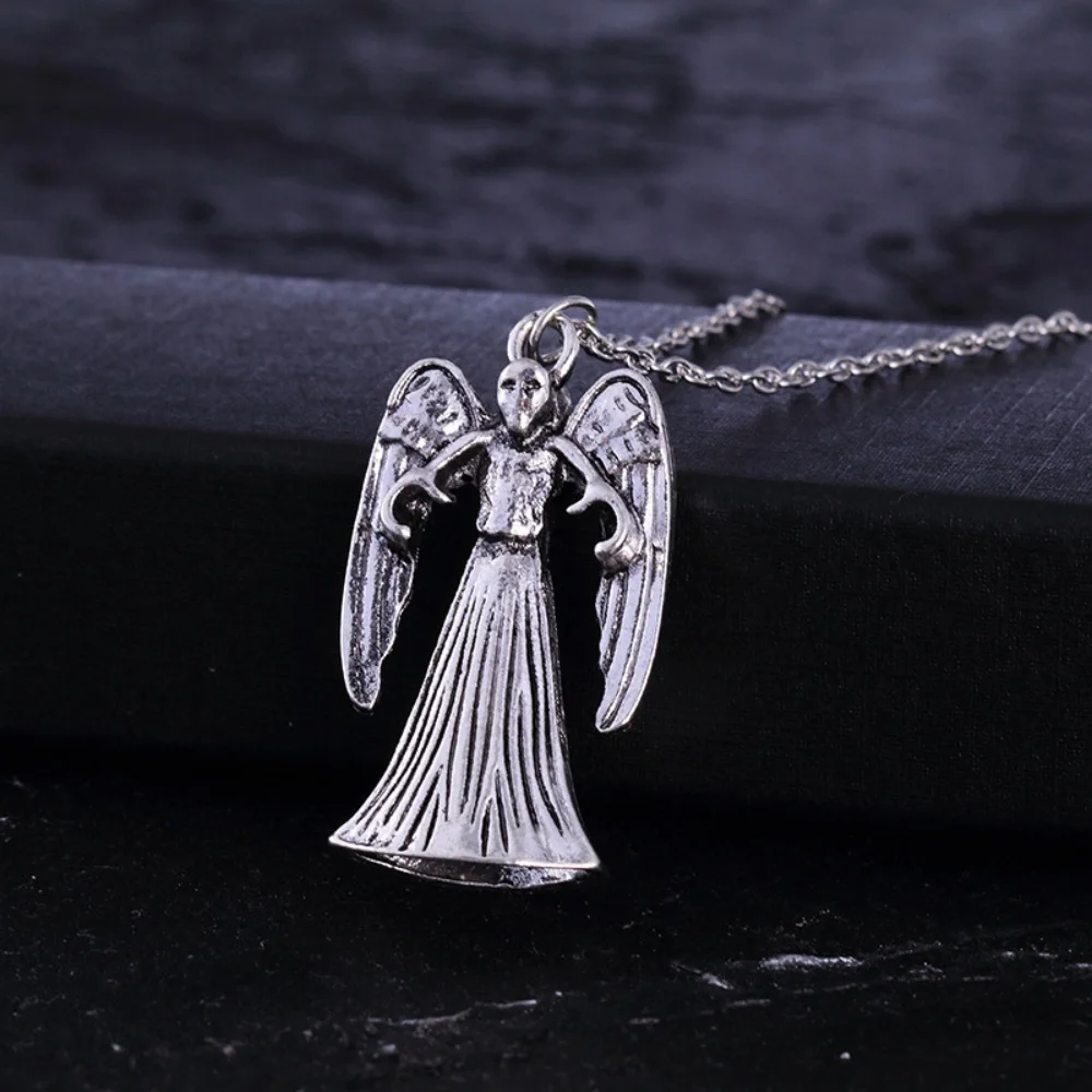 Angel Wing Punk Trendy Retro Angels Metal Men Necklaces Pendant Chains ...