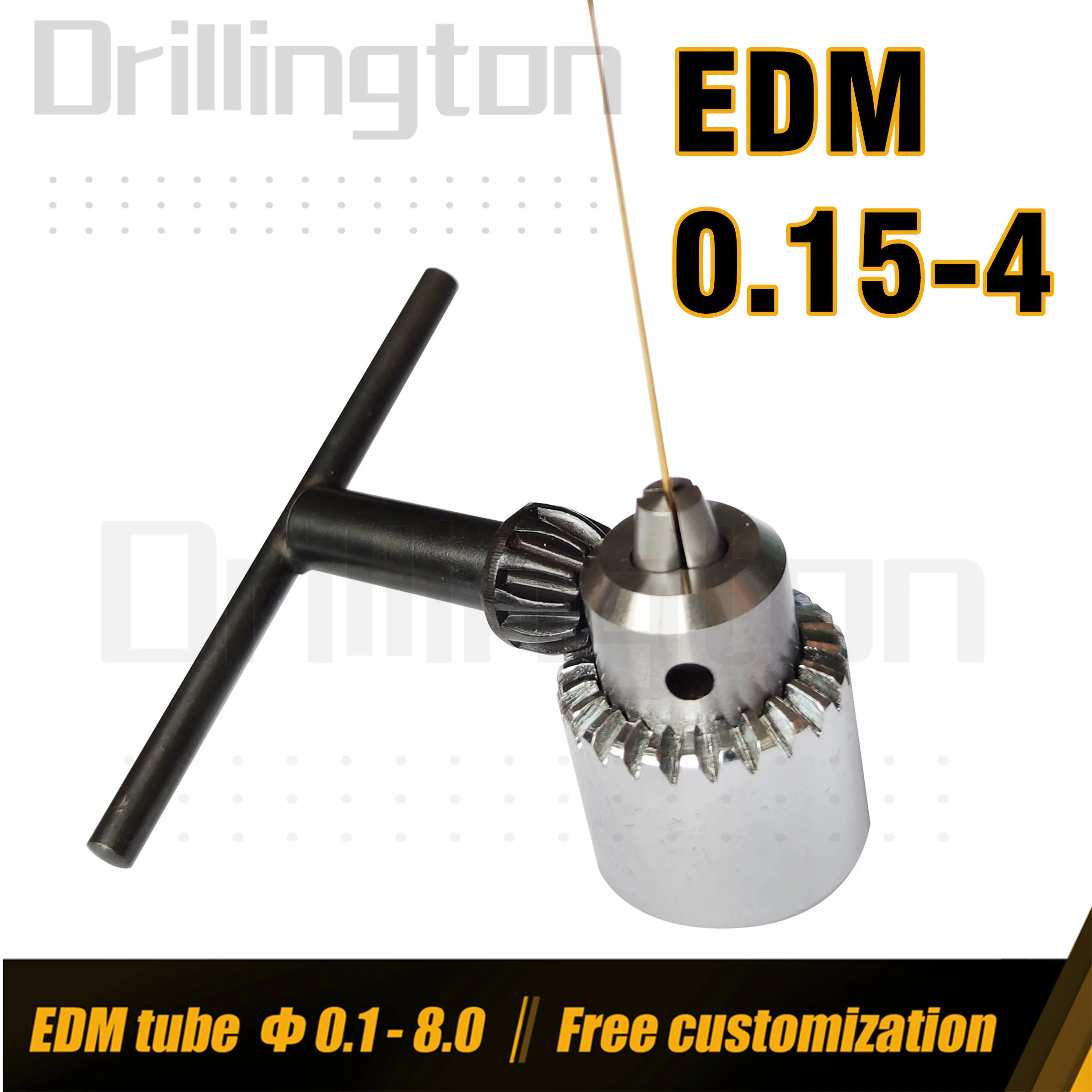 Precision EDM Drill Chuck with Key , JT0 0.15mm to 4mm Keyed Chuck ...
