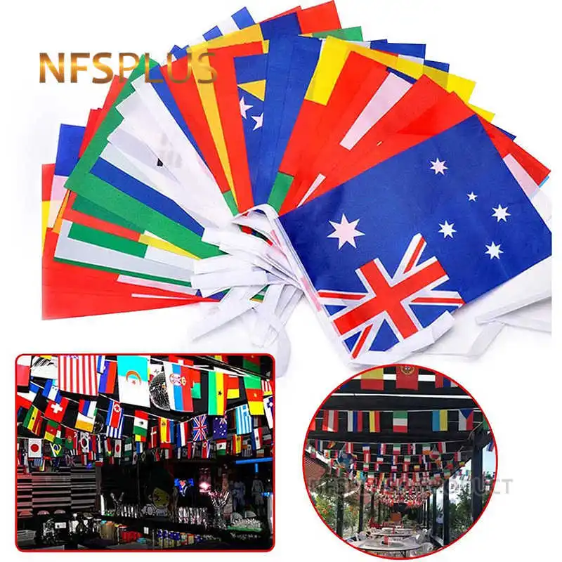 100-Countries-Hanging-String-Flag-Banner-14x21cm-25M-National-World ...