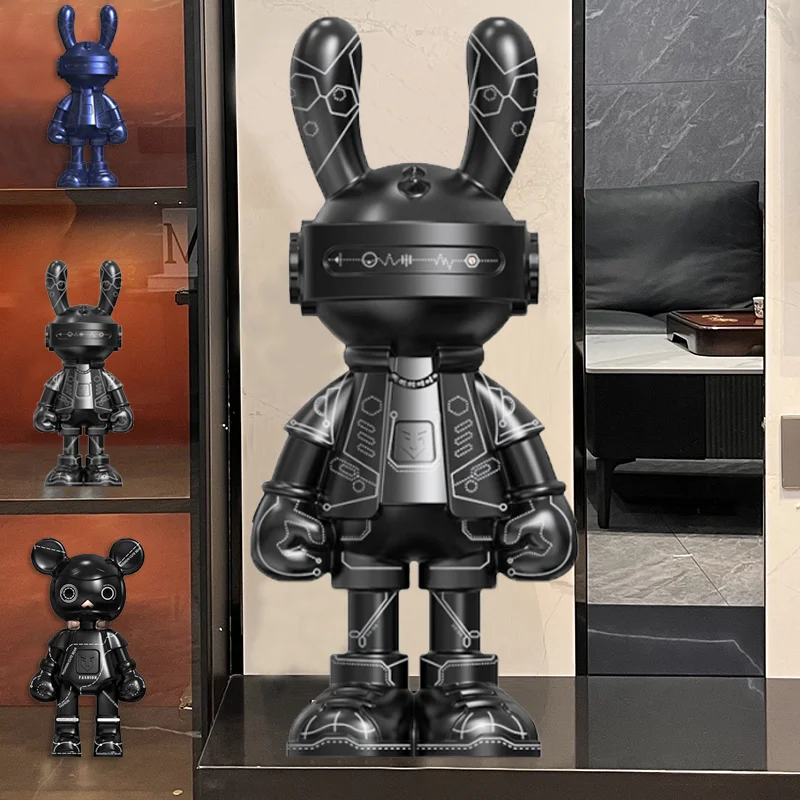 Estatua-de-conejo-Y2k-de-34cm-Robot-Bearbrick-escultura-grande-figuras ...