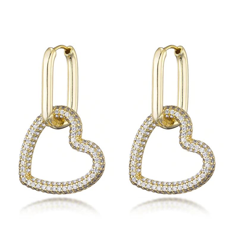 Luxury-Design-Heart-Women-s-Hoop-Earrings-Oval-Rectangle-Hoops-CZ ...