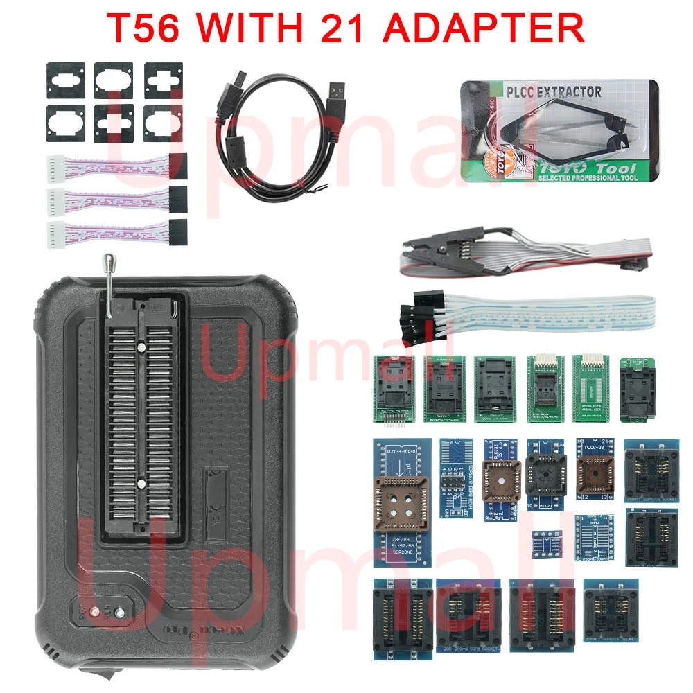 XGecu T56 [TL866-3G] Programmer + 21 Adapter Support 31000+ ICs for ...