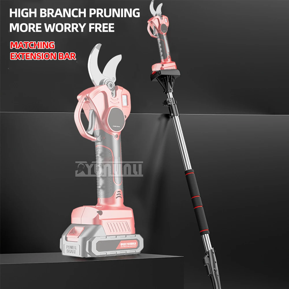 Portable Telescopic Rod for Cordless Electric Pruning Shears Tree ...