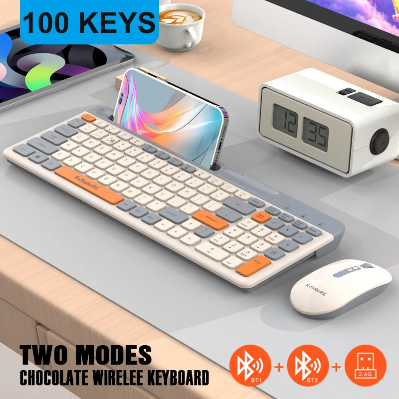 Teclado-Mec-nico-Sem-Fio-Bluetooth-Dual-Mode-Mini-Teclado-para-Jogos ...