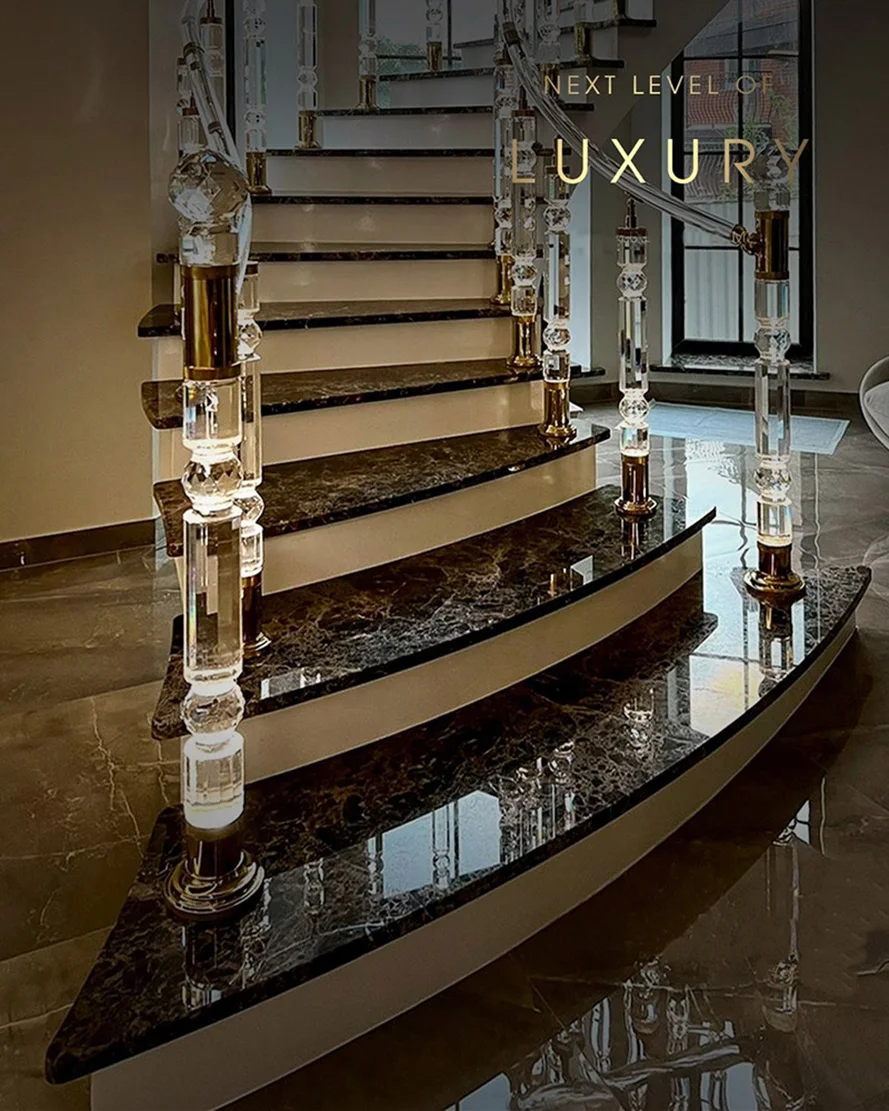 Top-grade-Acrylic-Armrest-pillar-Crystal-PMMA-General-Column-Plexiglass-Bubble-Stair-Handrail ...