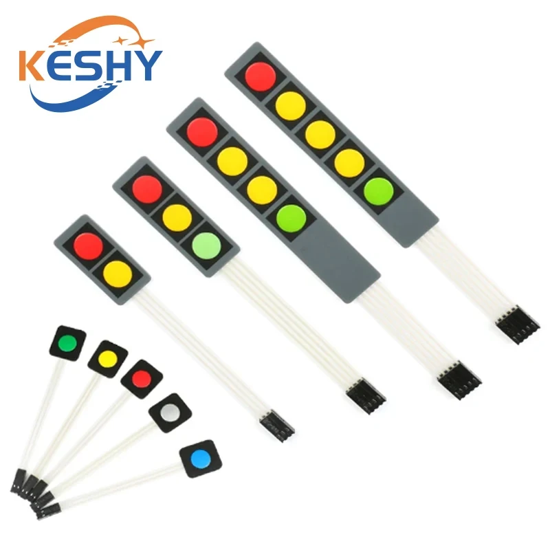 1 2 3 4 5 Key Button Membrane Switch Matrix Array Keyboard Keypad ...