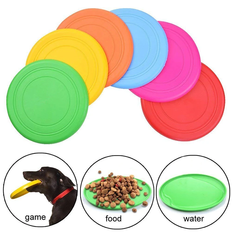 Dog Flying Disk Toy Rubber Anti-chew DOG Toy – TradeHut