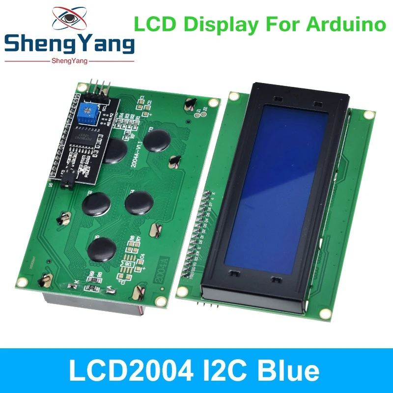 Módulo LCD para Arduino UNO R3, IIC, I2C, TWI 2004, luz de fundo azul ...