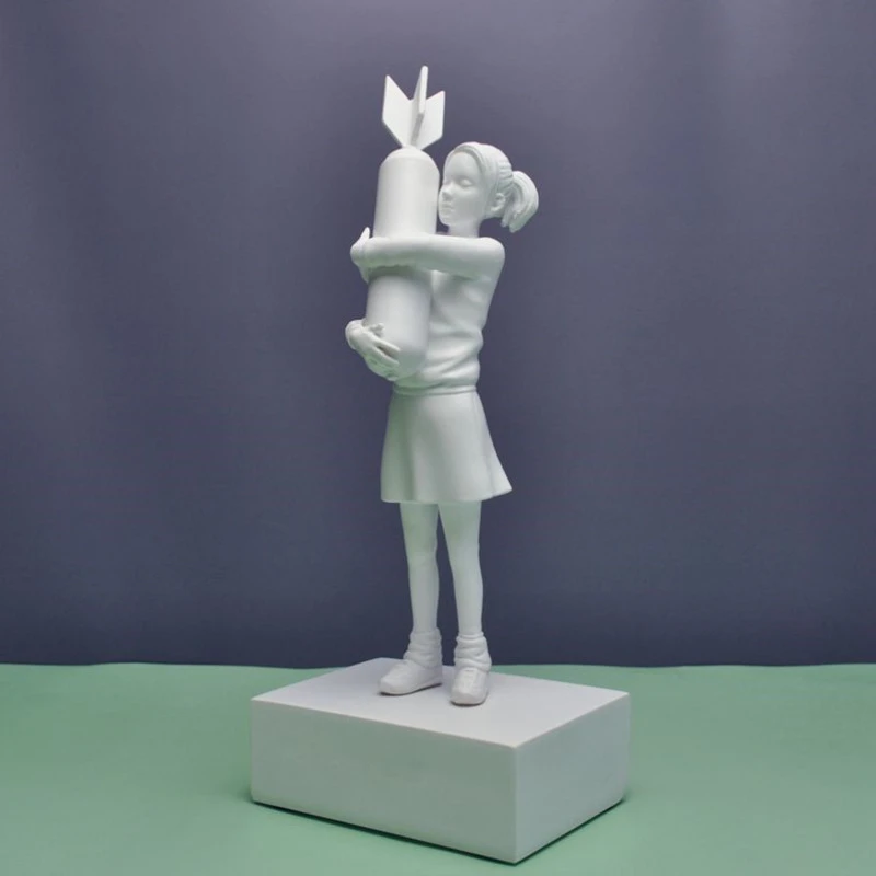 BUF-Home-Decor-Banksy-Sculpture-Bomb-Hugger-The-Girl-Who-Embraced-the ...