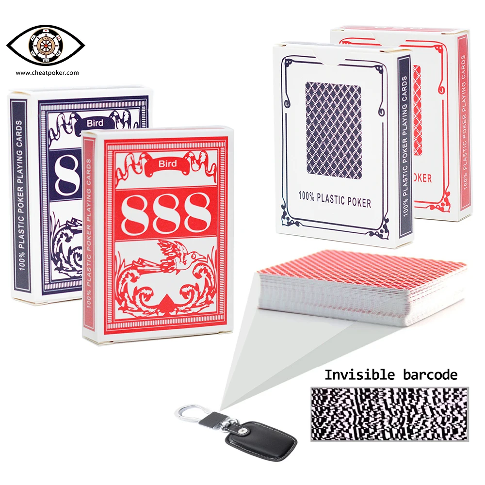 Barcode-Marked-Playing-Cards-Plastic-Deck-Anti-Cheating-Poker-Reader ...