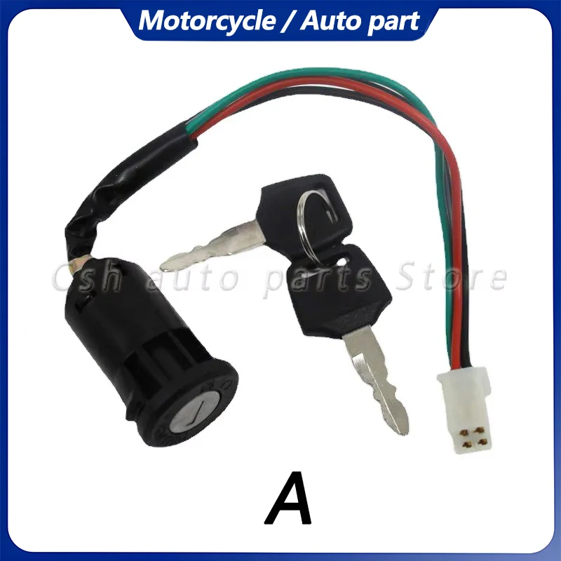 Motorcycle With Wire Ignition Switch Key Start Switch Door Locks ATV ...